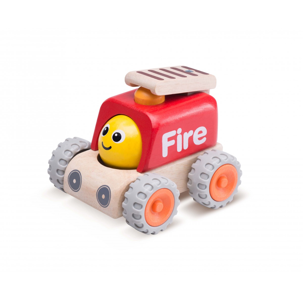 SMILING FIRE ENGINE - WoodToy-B2B
